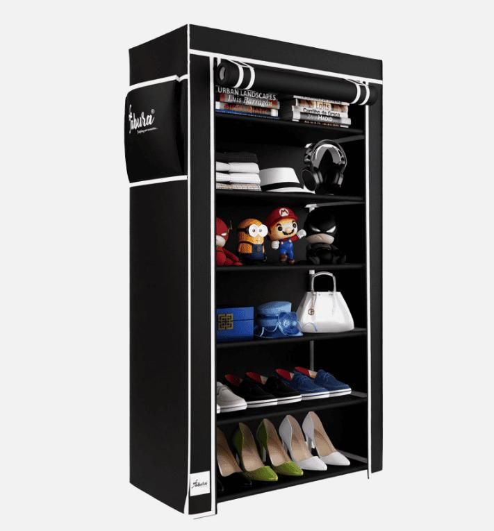 6 Rack Collapsible Wardrobe Cabinet and Shoe Rack – Trendora